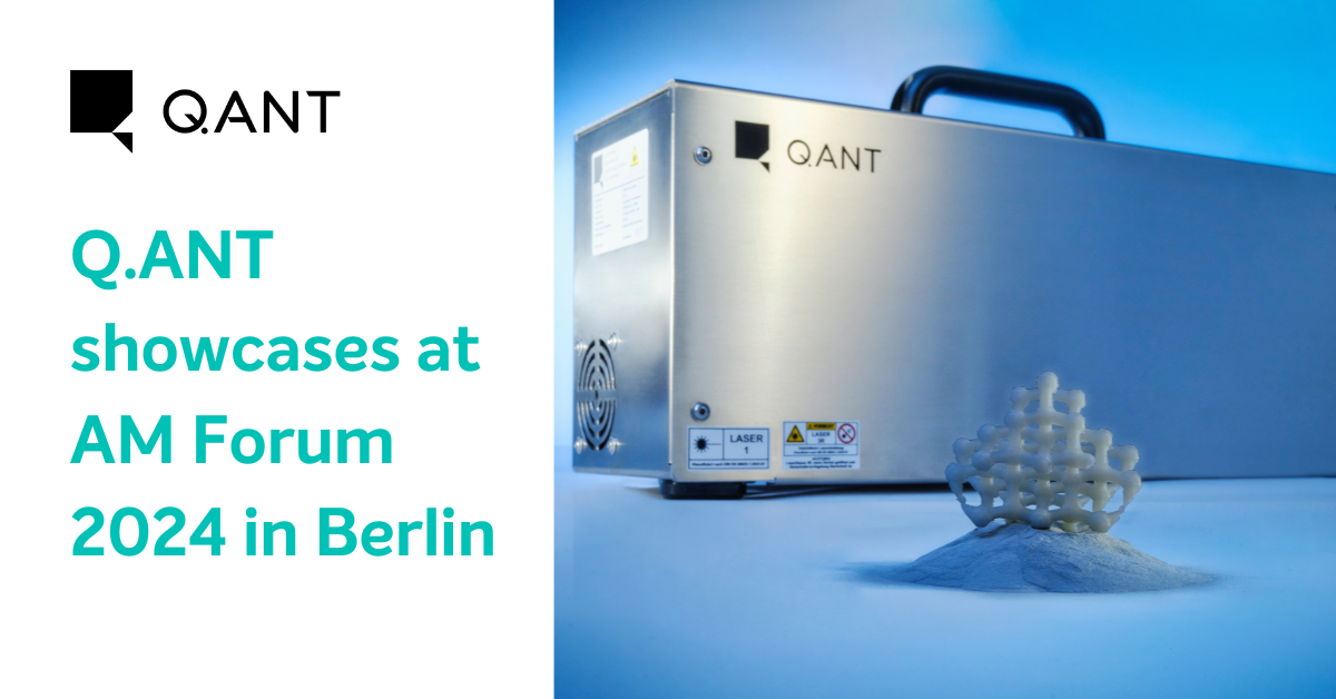 Q.ANT Particle Sensor for Quality Control at AM Forum - Q.ANT